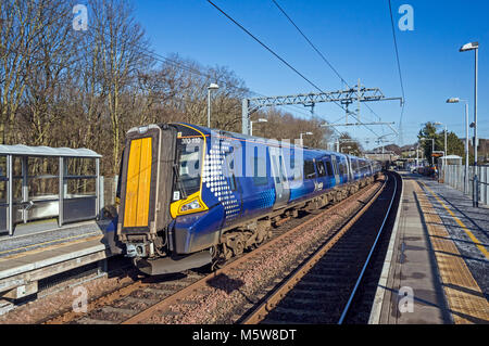 Scotrail Class 380 EMU providing temporary service on the main Glasgow ...