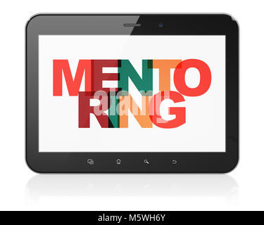 Education concept: Mentoring on tablet pc computer Stock Photo - Alamy