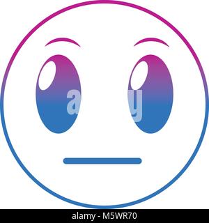 line not knowing face gesture emoji expression Stock Vector Image & Art ...