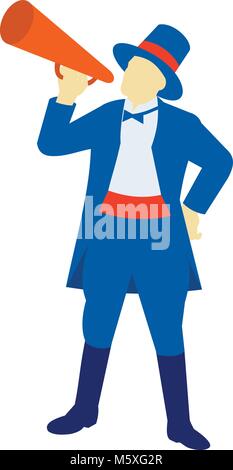 Illustration of circus ringleader ringmaster ring leader wearing bow ...