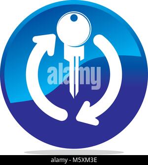 Key of success rotation Stock Vector Image & Art - Alamy