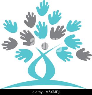 Colorful solidarity design tree Stock Vector Image & Art - Alamy