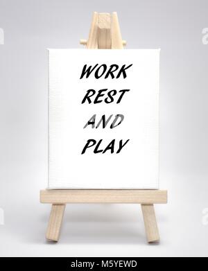 Work Rest Play Stock Photo - Alamy
