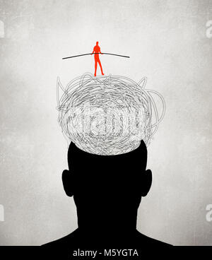 Mind control, conceptual illustration Stock Photo - Alamy