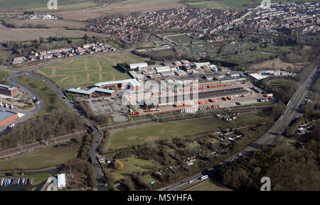 aerial view of Nuneaton, Warwickshire, UK Stock Photo - Alamy