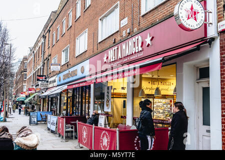 Exterior of Pret a Manger, on The Cut, Waterloo, London, UK Stock Photo ...