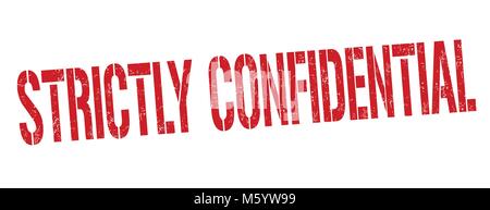 Strictly confidential grunge rubber stamp on white background, vector ...