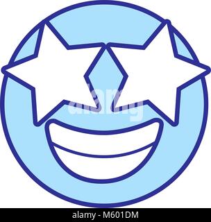 This is a illustration of Blue Star emoticon icon Stock Vector Image ...