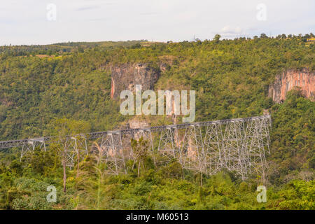 Nawnghkio, Shan State, Myanmar - Goteik Railway Viaduct Stock Photo - Alamy