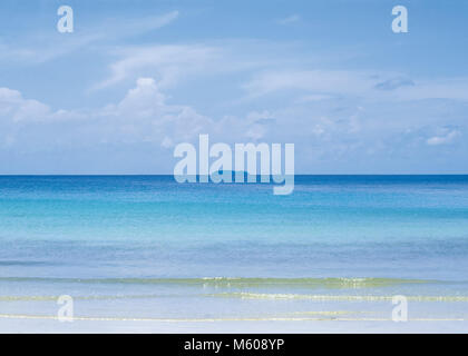 landscape: sea with small waves and distant horizon Stock Photo - Alamy