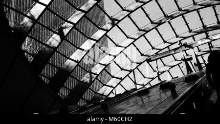 The sun shines through the glass roof during the Premier League match ...