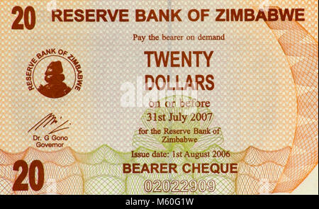 Money of Zimbabwe. Zimbabwean dollar bills. ZWL banknotes. 2 dollars ...