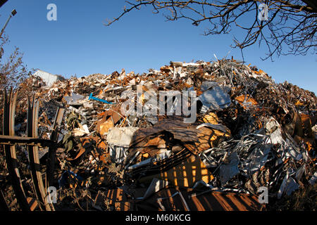 Celsa steelworks in Tremorfa, Cardiff, South Wales. Metal recycling ...