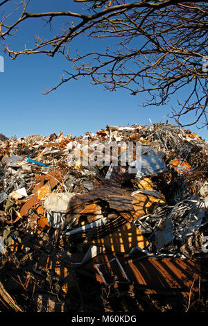 Celsa steelworks in Tremorfa, Cardiff, South Wales. Metal recycling ...