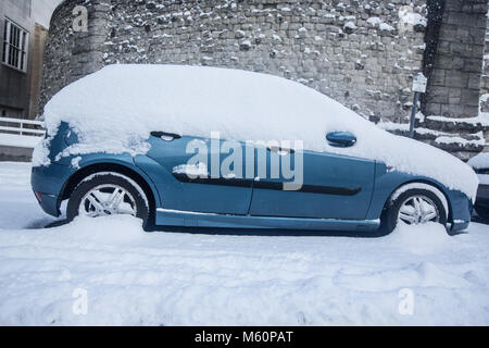Maidstone, Kent, 27th Feb 2018. The 'Beast from the East' arrives in ...