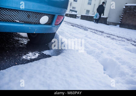 Maidstone, Kent, 27th Feb 2018. The 'Beast from the East' arrives in ...