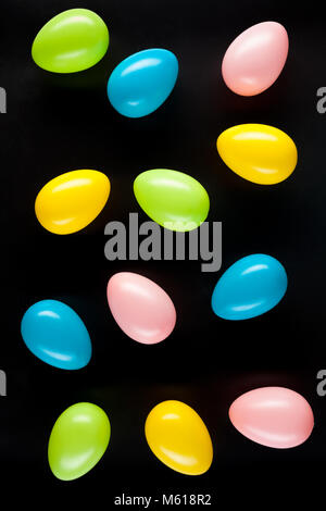 Traditional Easter eggs on a black background Stock Photo - Alamy