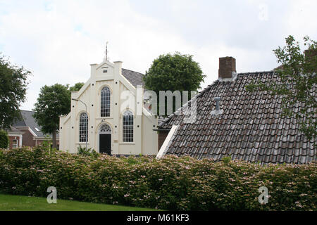 Netherlands,Groningen,Eemsmond,Hefshuizen,Uithuizen, june 2017: Garden ...