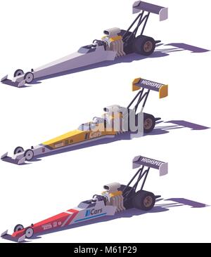 Top Fuel Dragster Cartoon Vector illustration Stock Vector Image & Art ...