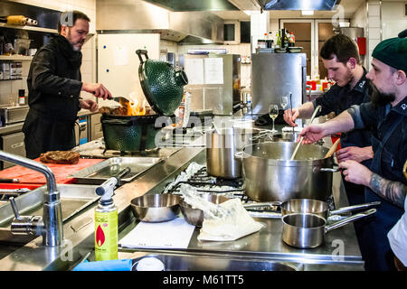 German 3 Michelin star chef Marco Müller with Big Green Egg. One of the ...