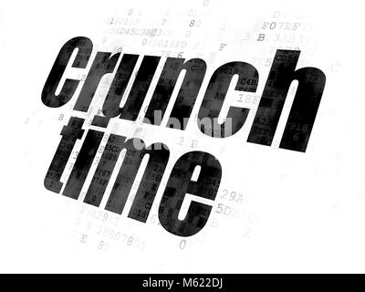 Business concept: Crunch Time on Digital Paper background Stock Photo ...