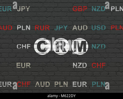 Business concept: CRM on wall background Stock Photo - Alamy
