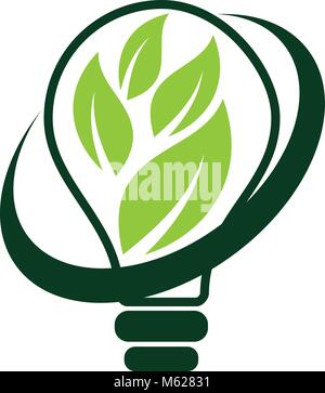 Green energy inspiration solutions icon simple elements logo Stock ...