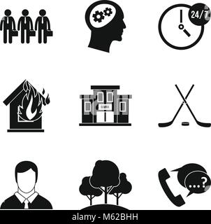 Squad icons set, simple style Stock Vector Image & Art - Alamy