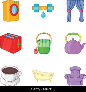 Pour icons set, cartoon style Stock Vector Image & Art - Alamy