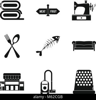 National staff icons set, simple style Stock Vector Image & Art - Alamy