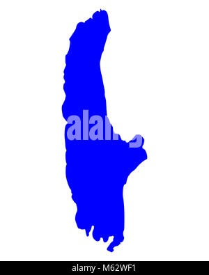 Map of Lake Ammersee Stock Photo - Alamy