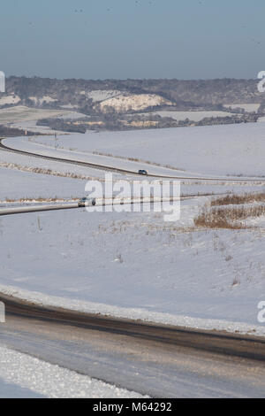 Eccles and Burham, Aylesford, Kent, UK. 28th Feb, 2018. Weather - the ...