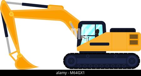 Vector cartoon of a heavy vehicle for construction and mining ...