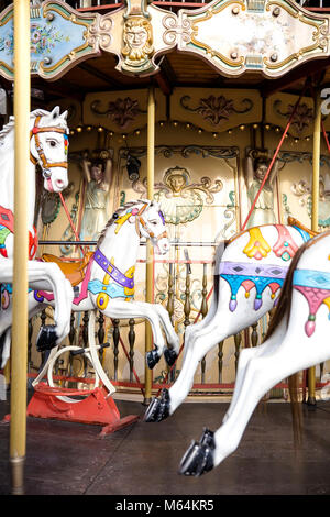 Vintage fairground ride in Paris Stock Photo - Alamy
