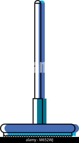 curling broom icon Stock Vector Art & Illustration, Vector Image ...