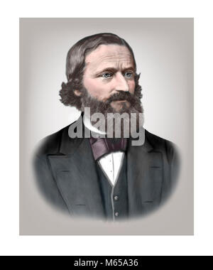 Portrait of Gustav Kirchhoff (1824-1887) a German physicist. Dated ...