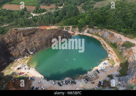 Blue Lagoon, old quarry in Campo Magro Parana Brazil Stock Photo - Alamy