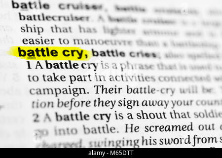 CRY OF BATTLE Stock Photo - Alamy