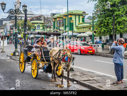 Horse Carriage, (Andong), Yogyakarta, Java, Indonesia, c.2014 Stock ...