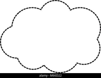 dotted shape cute cloud weather design icon Stock Vector Image & Art ...