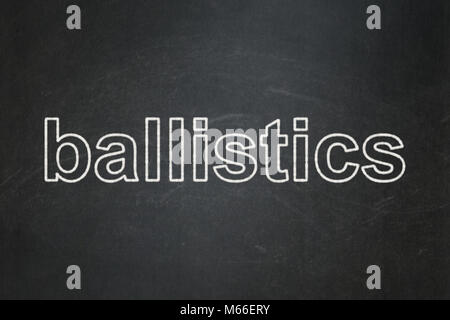 Science concept: Ballistics on chalkboard background Stock Photo - Alamy
