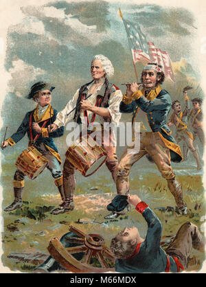 SPIRIT OF 76 BY ARCHIBALD M. WILLARD AMERICAN REVOLUTION WAR 1776 THREE ...