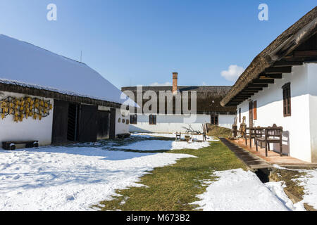 Traditional village houses in Ocsa, Hungary Stock Photo - Alamy