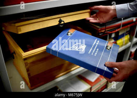 Germany Berlin FDJ Free German Youth demonstrating at the traditional ...