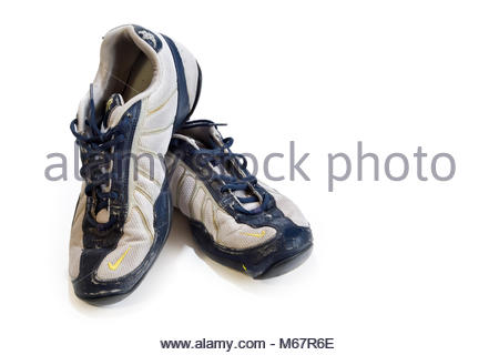 Old, well worn trainers Stock Photo: 114213596 - Alamy