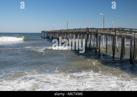 Fishing Piers on the Outer Banks of North Carolina Stock Photo - Alamy