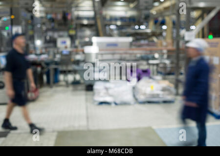 inside the A G Barr factory making Irn Bru drink on the production line ...