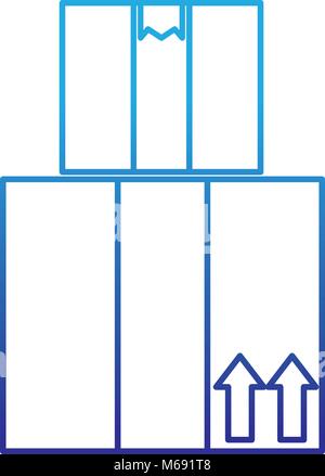 degraded line delivery close package service design Stock Vector Image ...