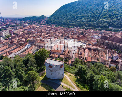 An aerial panoramic view of Brasov cityscape in Romania Stock Photo - Alamy