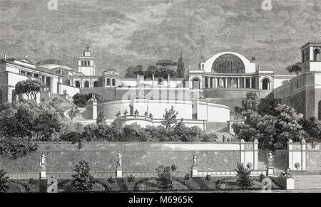 villa jovis, the home of emperor tiberius when on the island of Stock ...